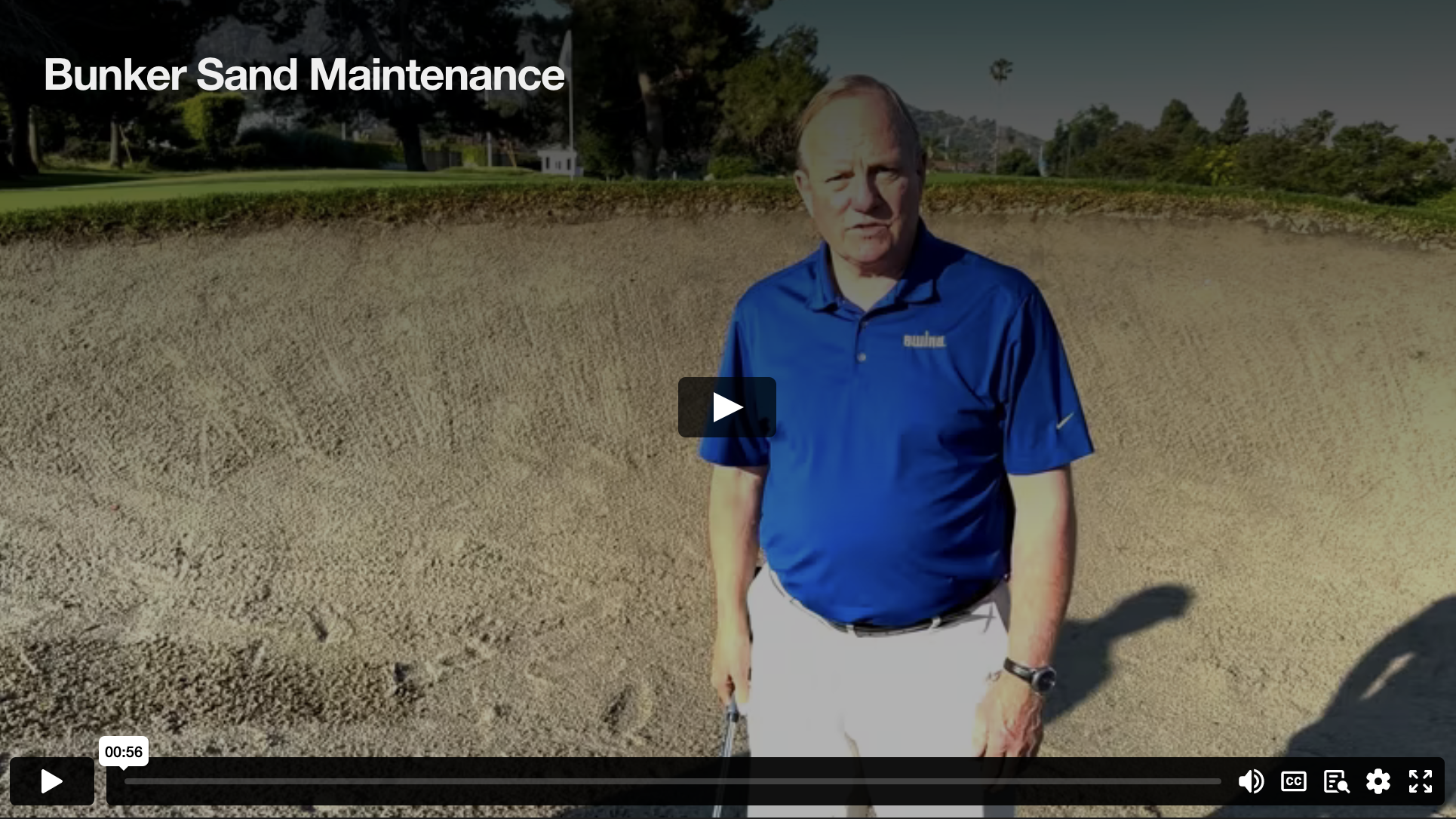 Watch Bunker Sand Maintenance